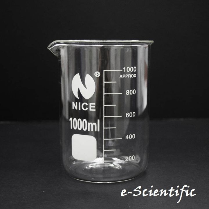 Glass beaker | Bikar Kaca, NICE (50ml - 1000ml) | Lazada