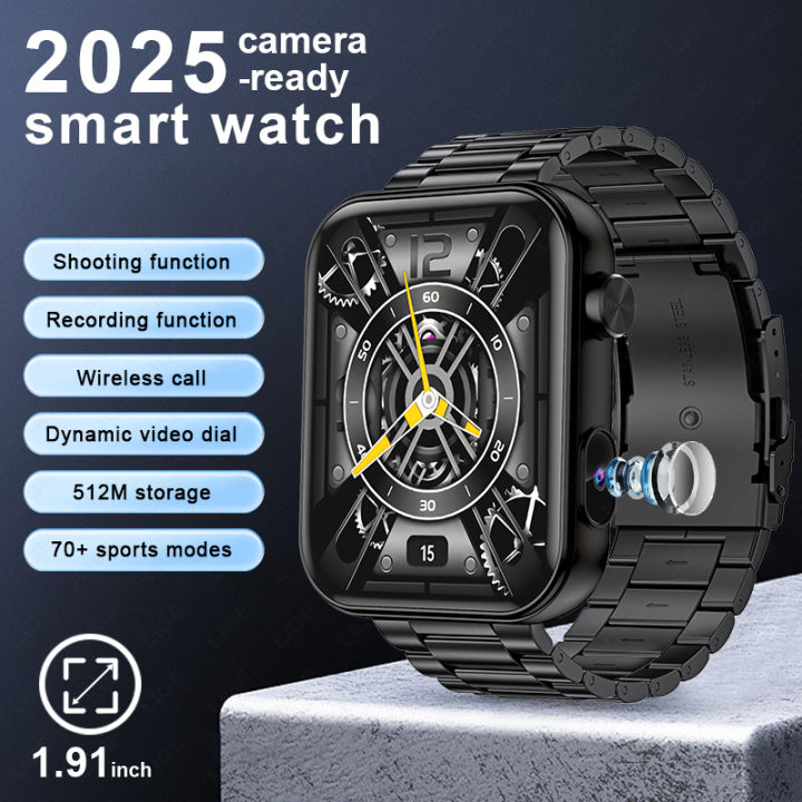 LIGE New Smart Men Watch With Camera Record Videos Sync Phone Camera ...