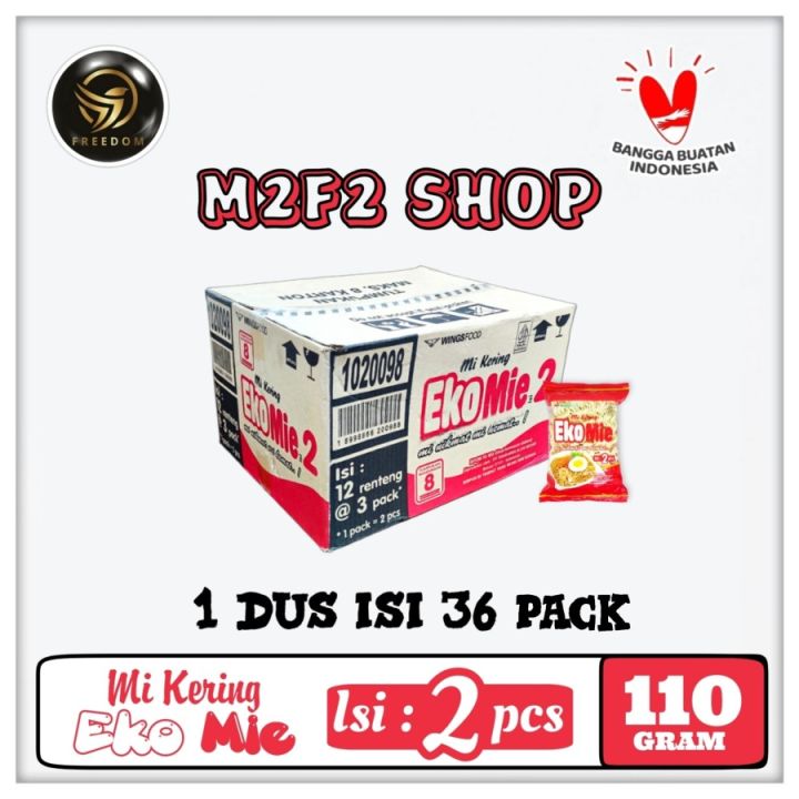 Mie Kering Eko Mie Nikmat dan Hemat Isi 2 - 110 gr (Kemasan Karton ...