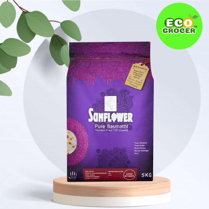 Sunflower Rice 5kg - (Basmathi, Basmathi Queen, Calrose Rice , Embryo Brown Rice ,Thai Fragrant ...