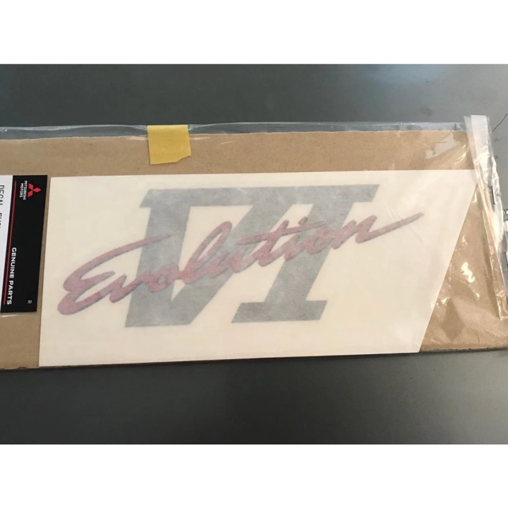 TME evolution 6 rear decal sticker original mitsubishi tommi makinen ...