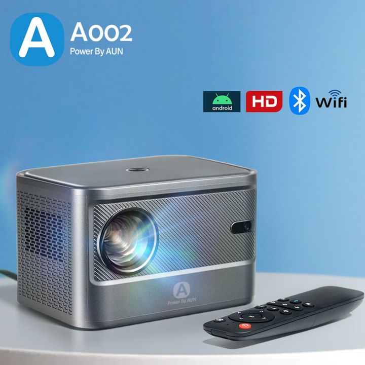 AUN A002 9.0 MINI Projector Bluetooth WIFI 1280x720 HD 3D Smart Projector Home Theater Support ...