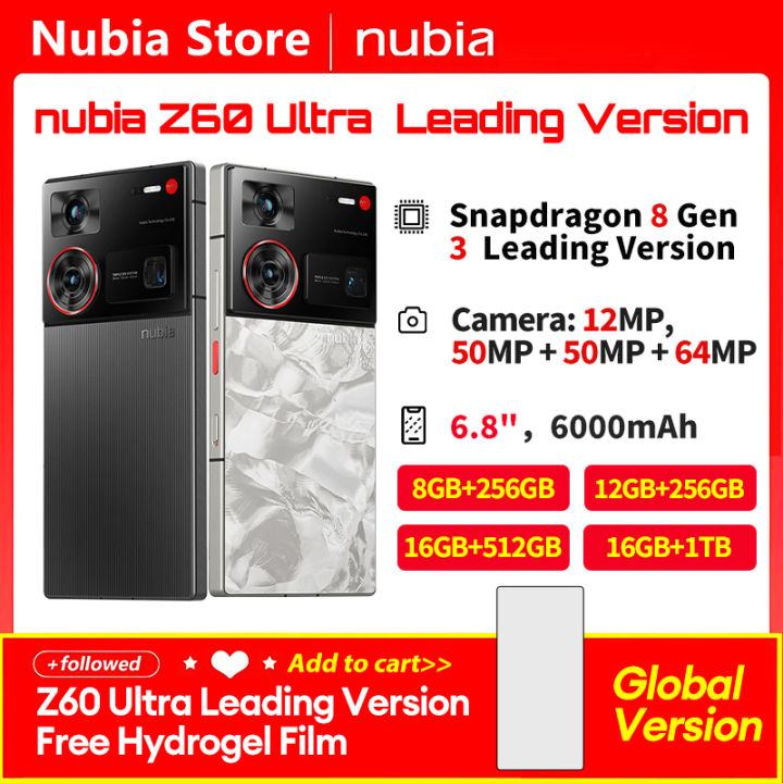 Nubia Z60 Ultra Leading Version Global Version World Premiere Smartphone 5G Snapdragon 8 Gen 3 ...