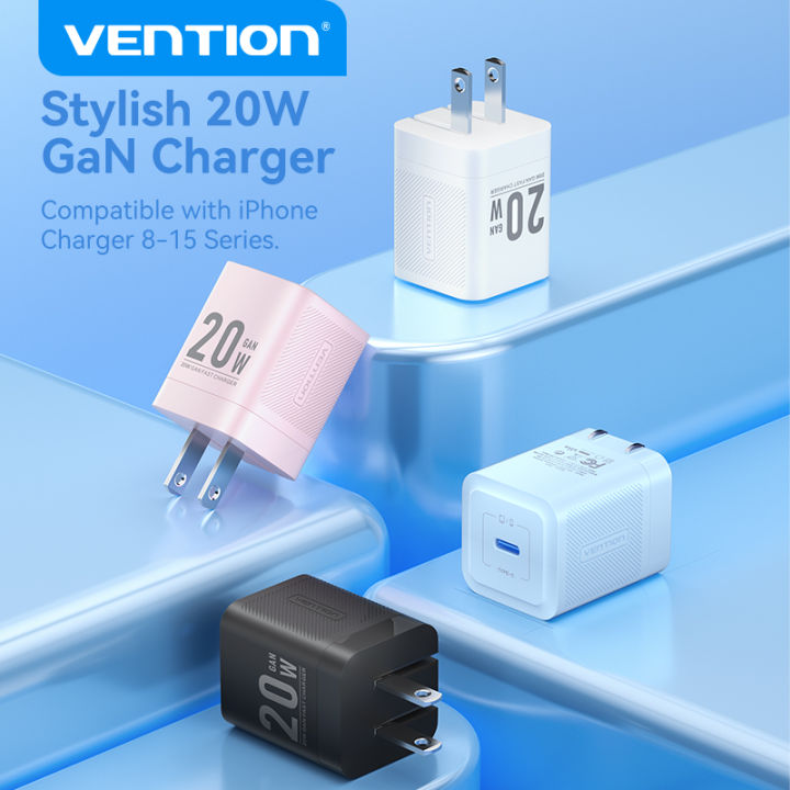 Vention PD 20W GaN Fast Charger Type C Charger for iPhone 15 14 Pro max ...