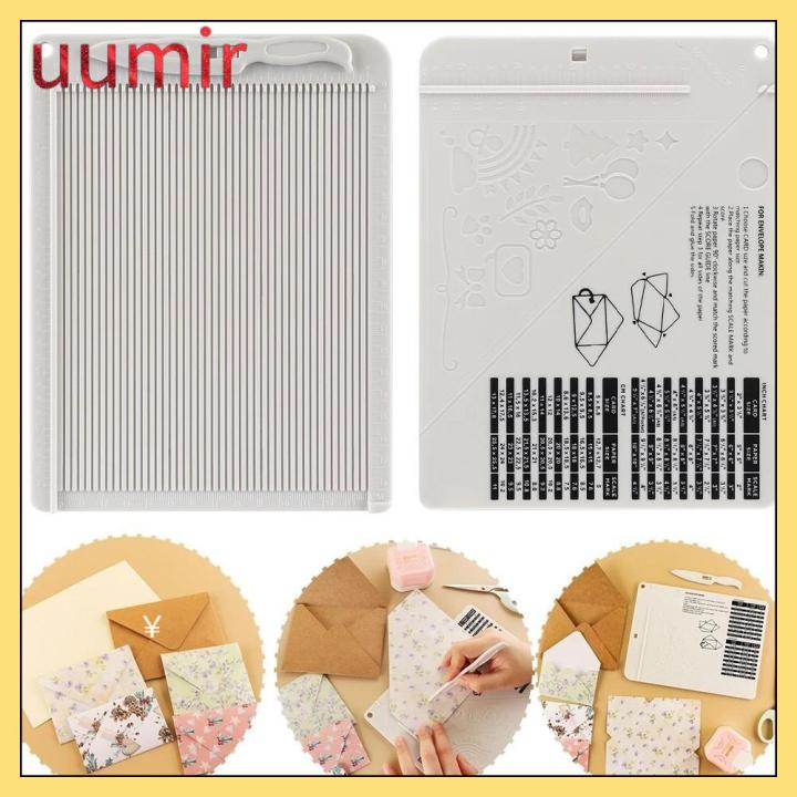 UUMIR Plastic Paper Trimmer Scoring Board with Measuring Grid DIY Gift ...