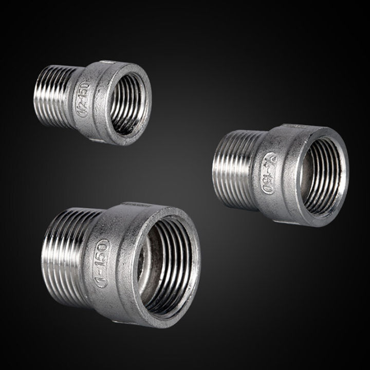 WEPHOTO 1/2 3/4 1 inch Coupling Connector 304 Stainless Steel Pipe ...