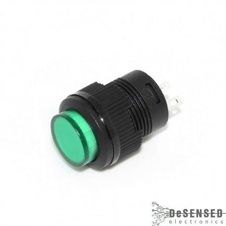 4-Pin Momentary Push Button Switch With LED ( GREEN ) | Lazada