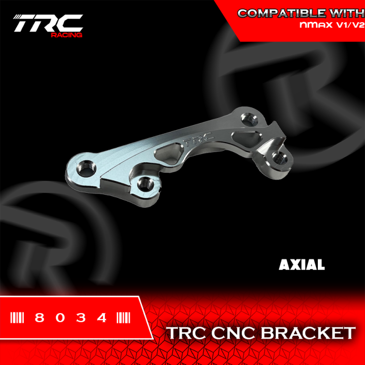 TRC Racing 2 POT Brake Caliper Bracket CNC REAR Axial Slim Mags or Rim ...