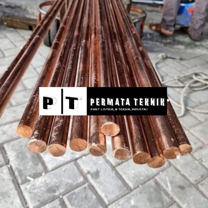 as tembaga grounding rod 19mm x 1.5meter full tembaga murni | Lazada ...