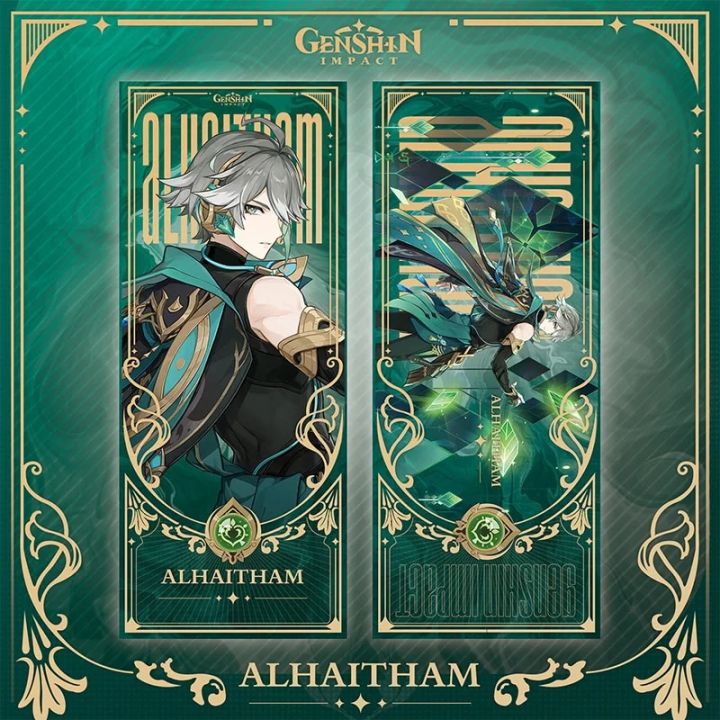 Genshin Impact Collection Cards Games Bookmark Furina Yae Miko ...