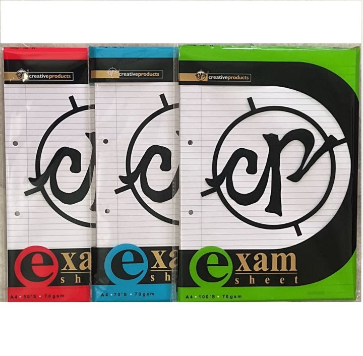 CP Examination Sheet Foolscap Exam Paper A4 Size 50/70/100's Single ...