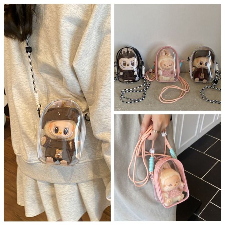 LIHUA Outgoing Labubu Doll Storage Bag Dustproof Transparent Labubu ...