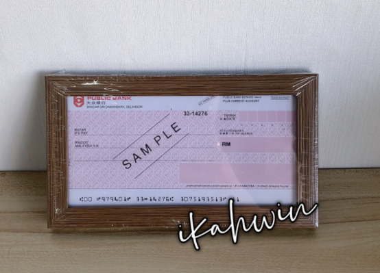 Cheque Frame Kayu Coklat | Lazada