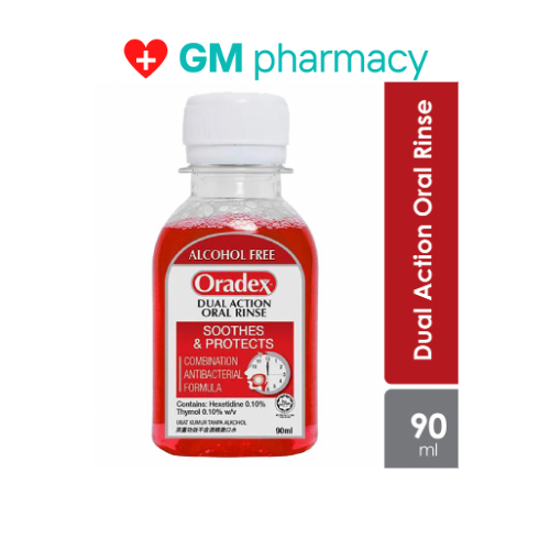 [FREE SHIPPING] GM Pharmacy Oradex Dual Action Oral Rinse 90ml | Lazada