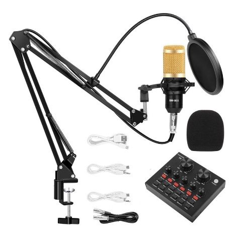 COD BM-800 Condenser Microphone Kit With V8 Multifunctional Live Sound Card | Lazada PH