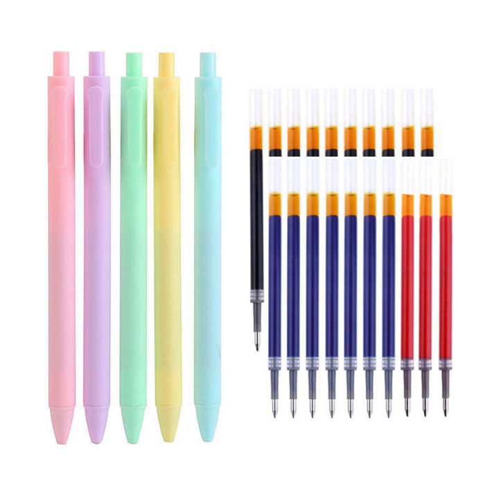 Sweet candy color gel pen 0.5 mm retractable ballpoint pen Stationery ...