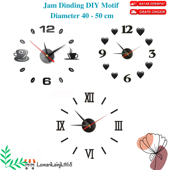 NEW SHENAR - JAM DINDING 30 - 50 CM MOTIF|JAM TEMPEL|JAM DINDING TEMPEL ...