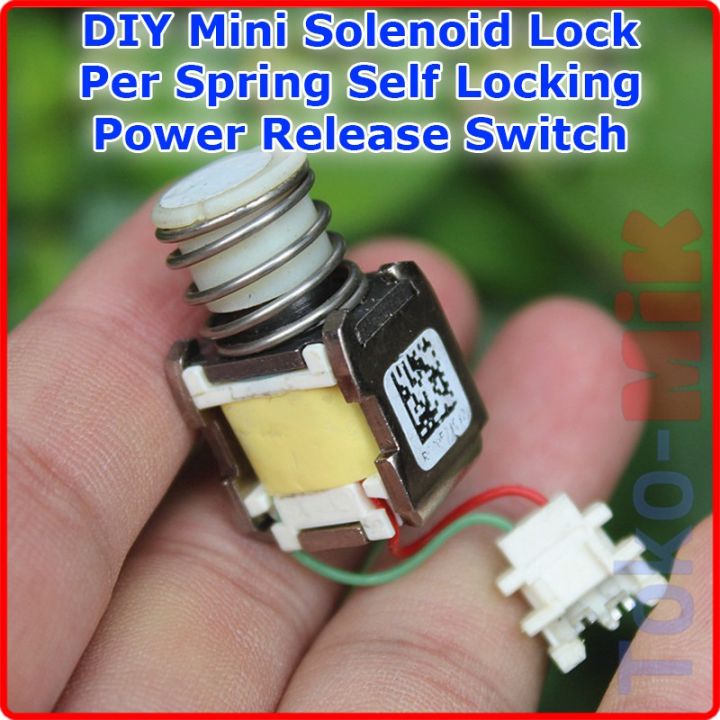 DIY Mini Solenoid Magnetic Spring Lock PER Release Switch DC 3V-5V ...