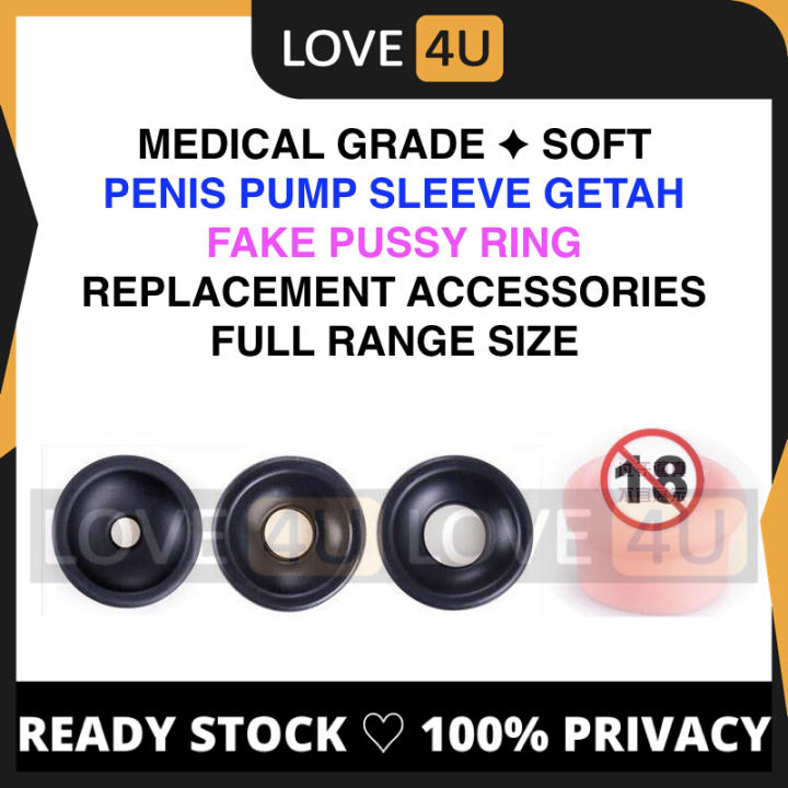 【LOVE4U】Pump Accessory Getah Set Pump Sleeve Ring Fake Silicone Rubber ...