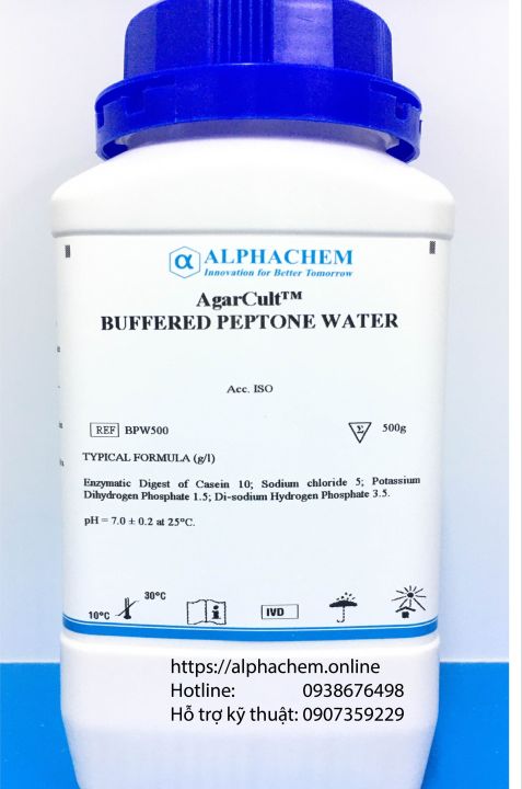 Buffered Peptone Water (BPW) 500g/môi trường tiền tăng sinh cho nuôi ...