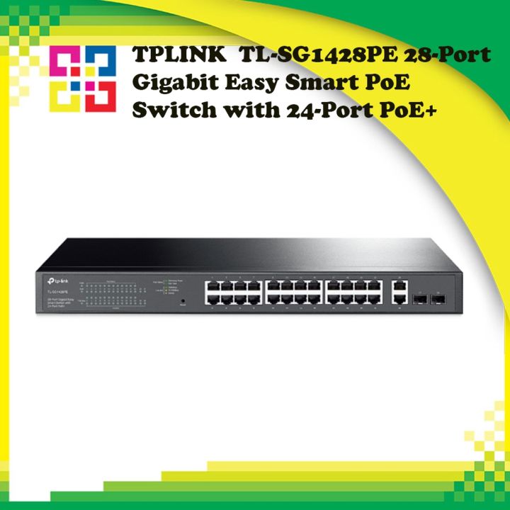 TP-LINK TL-SG1428PE 28-Port Gigabit Easy Smart PoE Switch with 24-Port ...