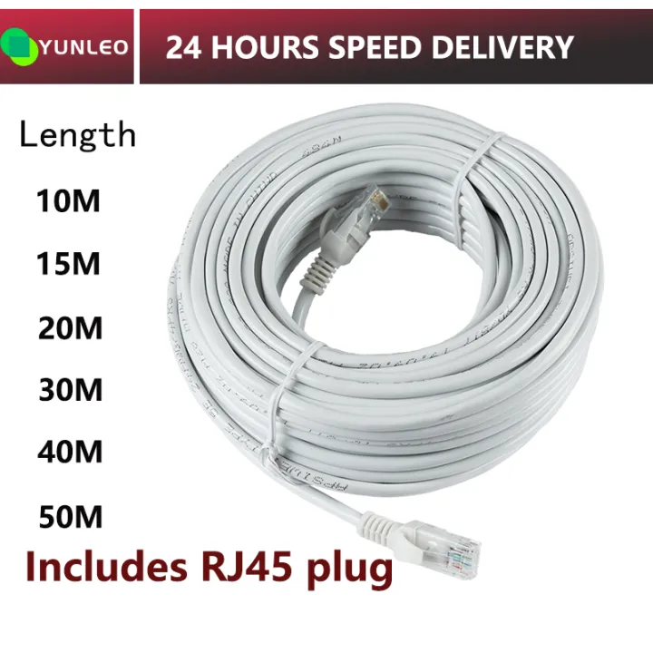 10M 15M 20M 30M 40M 50M Ethernet Cable High Speed RJ45 CAT5 Lan cable ...