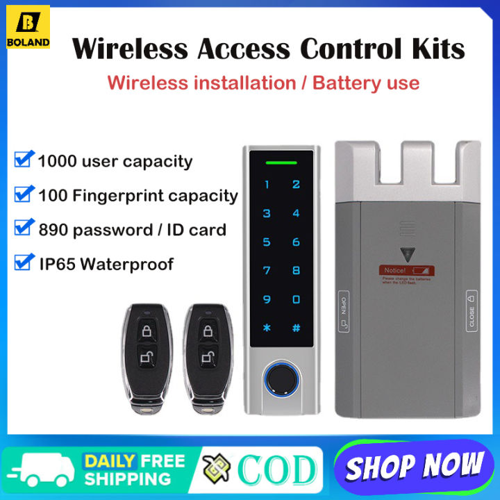 Boland Wireless Set Door Access Control Kit Biometric Fingerprint RFID ...