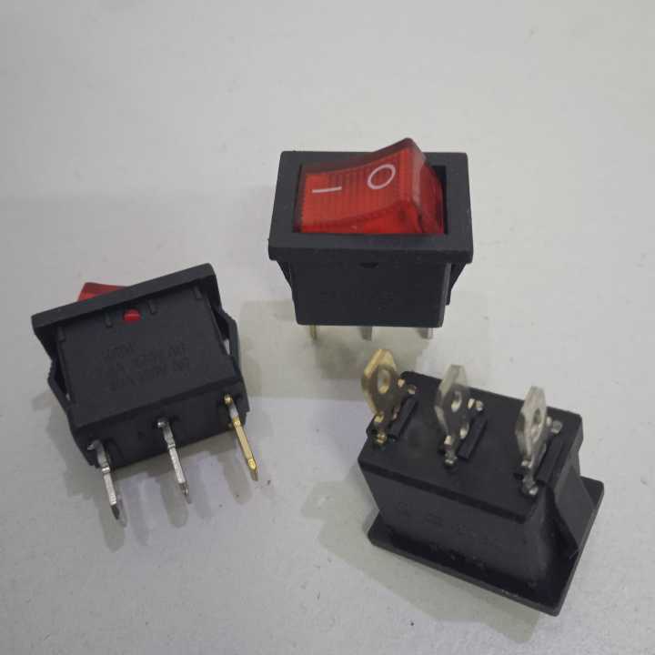 SWITCH ON OFF 3 PIN + LAMPU KOTAK 3PIN | Lazada Indonesia