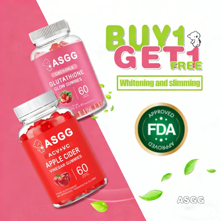 ASGG Glutathione Collagen Glow Glutathione Gummies with Vitamin C Skin ...
