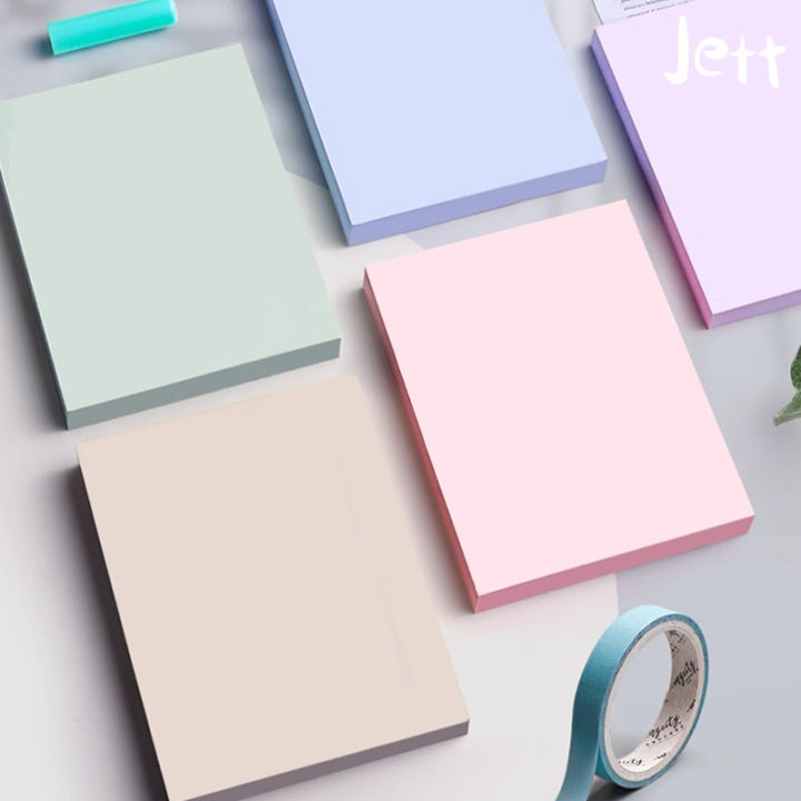 Morandi Color Sticky Note Memo Label Sticker Bookmark Warna-warni Note ...