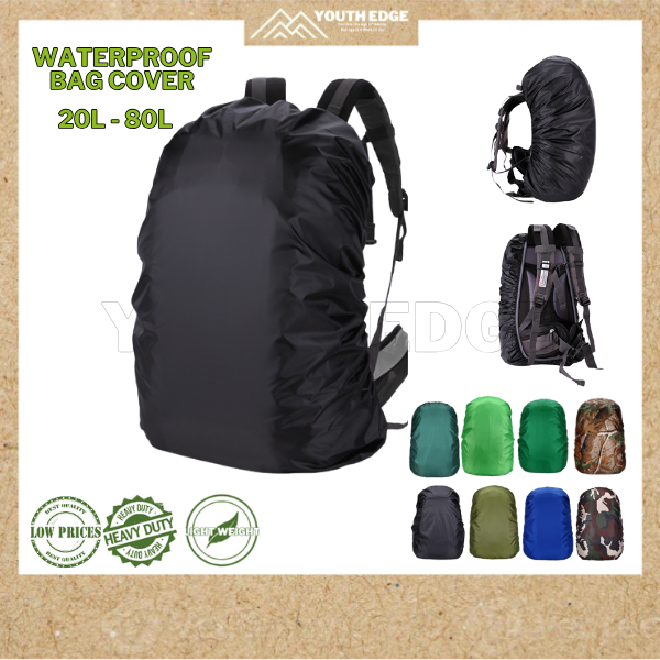 Waterproof Bag Cover Outdoor Camping Hiking Backpack Pack Rain Hujan ...