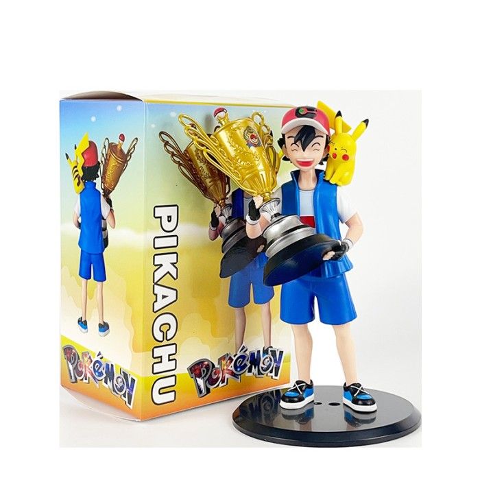 Figure Ash Ketchum With Pikachu PVC Toys | Lazada Indonesia