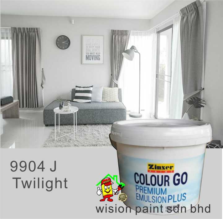 9904J TWILIGHT ( 7L ) ZINXER COLOUR GO - Matt Finished Interior Acrylic ...