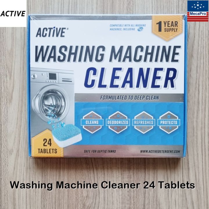 ACTIVE® Washing Machine Cleaner Formulated to Deep Clean 24 Tablets ...