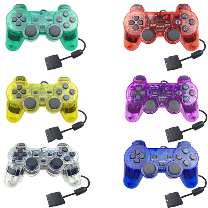 Narsta เกมแพดมีสายสำหรับ PS2 Controller สำหรับ Mando PS2/PS2จอยสติ๊กสำหรับ Playstation 2ช็อคสั่น ...