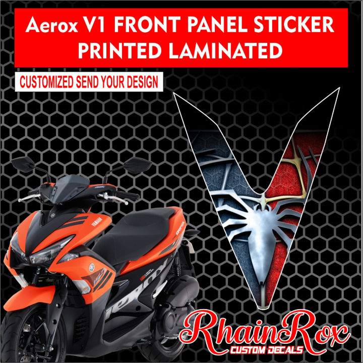 aerox v1 front panel sticker printed laminated | Lazada PH