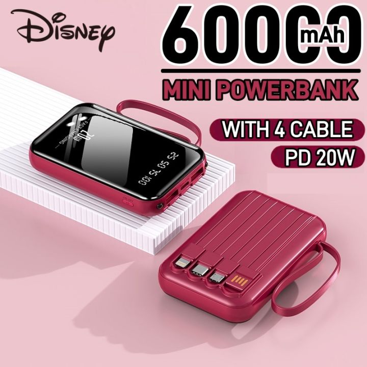 Mini Power bank 60000mAh powerbank fast charging 5 output + 2 input ...