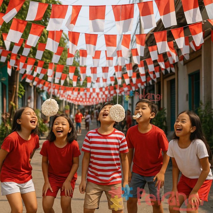 Bendera Plastik Dekorasi HUT Kemerdekaan RI Bendera Merah Putih isi 100 ...