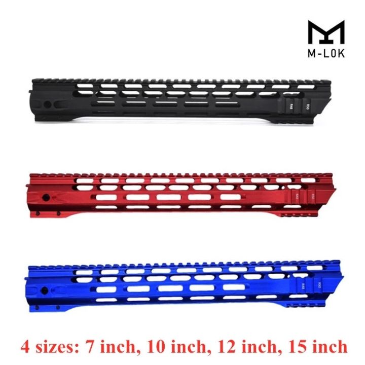 7 10 12 15 17 Inch AEG M4 M16 AR 15 Free Float M-Lock Quad Rail ...