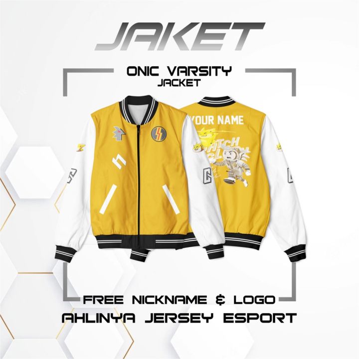 酱New ONIC ESPORTS Jacket 2023 SEASON 10 Varsity Full Printing FREE ...