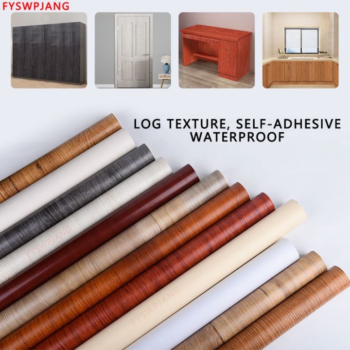 PVC Waterproof Self Adhesive Wallpaper Roll Furniture Cabinets Vinyl ...