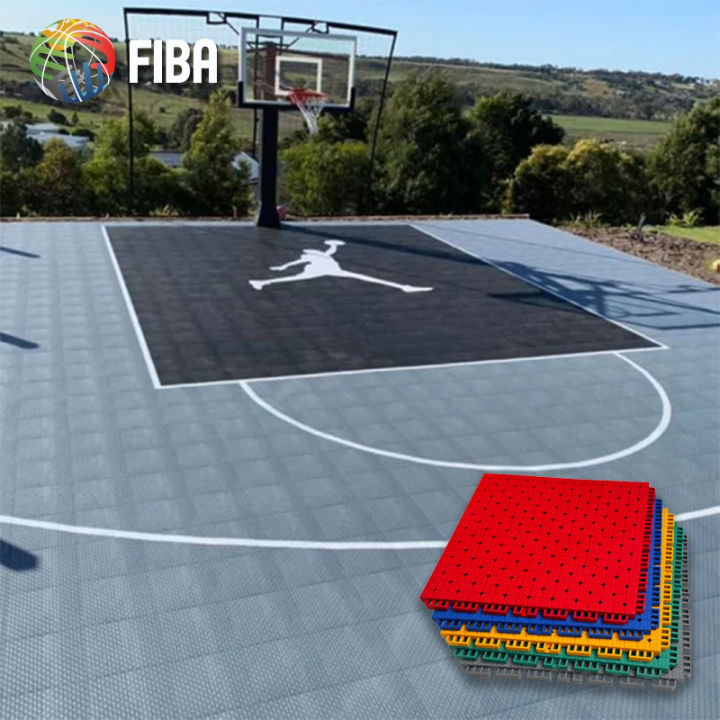 Fiba Approved High Quality Pp Material Outdoor Basketball Court ...