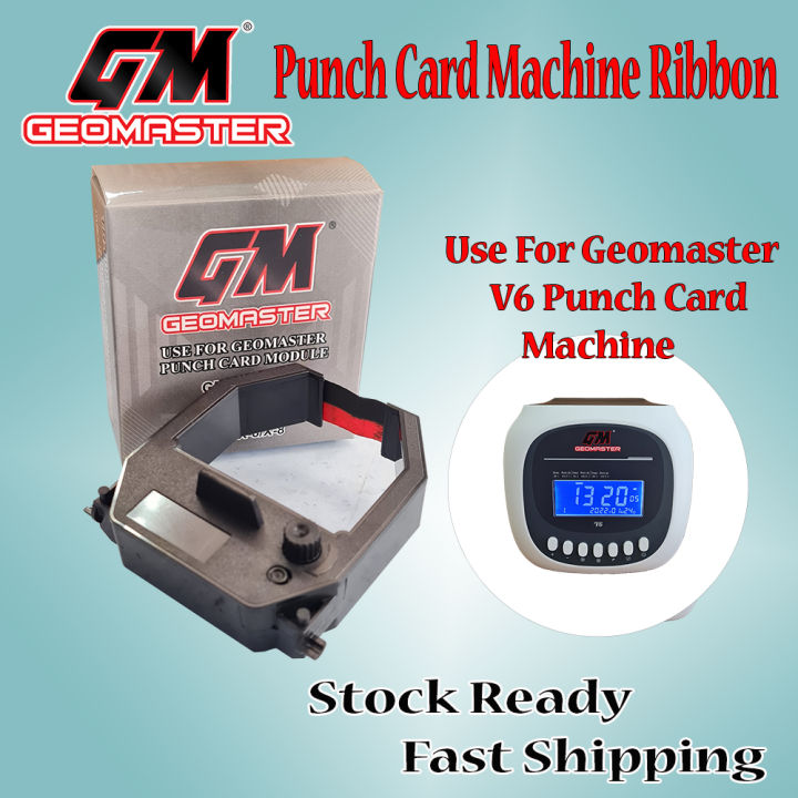 Geomaster V6 Punch Card Ribbon , V6 Time Recorder Ribbon - Original ...