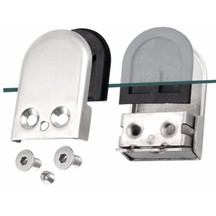 STAINLESS GLASS CLAMP CLIP SUS 304 for tempered glass , railings ...