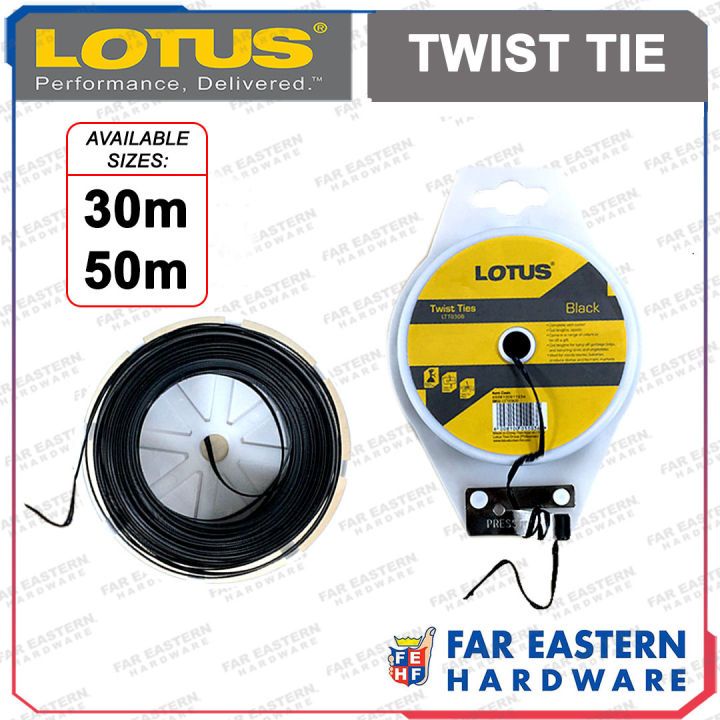 LOTUS Twist Tie Wire Black LTHT | Lazada PH