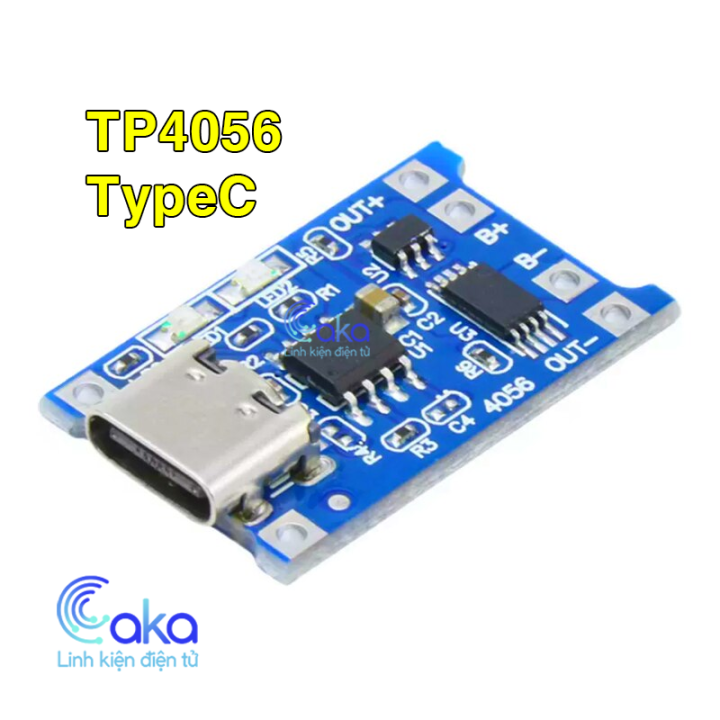 Mạch sạc pin 18650 TP4056 TYPE C có IC bảo vệ sạc 4056 | Lazada.vn
