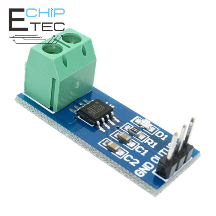1pcs 5a 20a Ac Dc Current Detection Board Hall Current Sensor Module Acs712 Model For Arduino