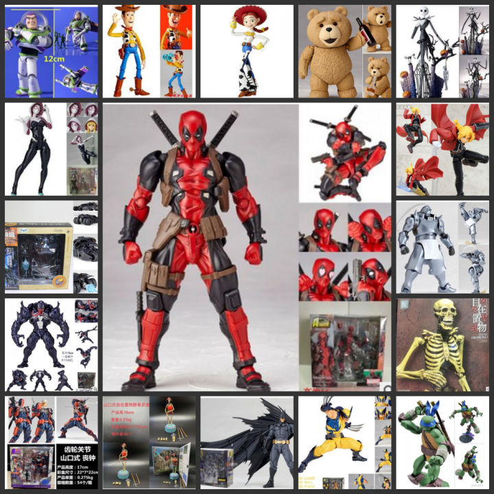 Yamaguchi movable Wolverine Venom Butcher-hand model Deadpool teddy ...