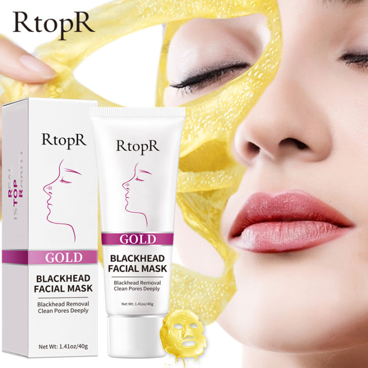 RtopR Gold Remove Blackhead Face Mask Pore Peeling Nose Deep Cleansing ...