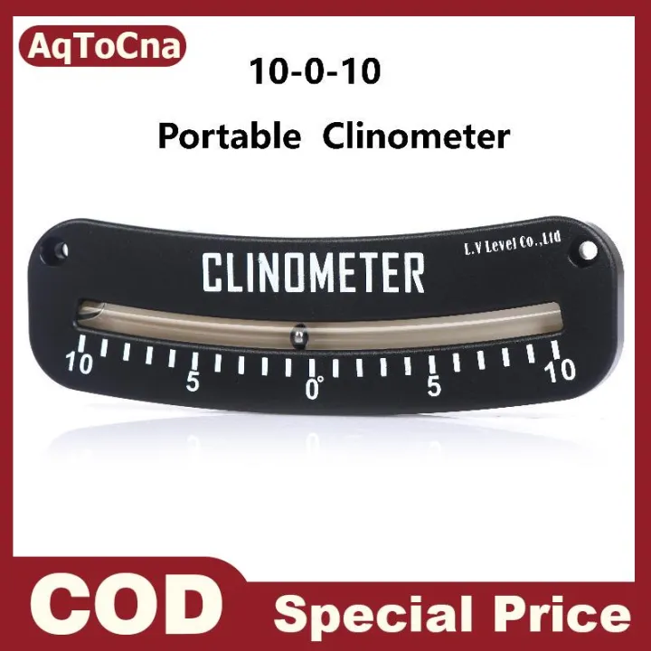 AqToCna 0‑10° Heel Angle Clinometer Portable Marine Trail Inclinometer For Boats Measuring ...
